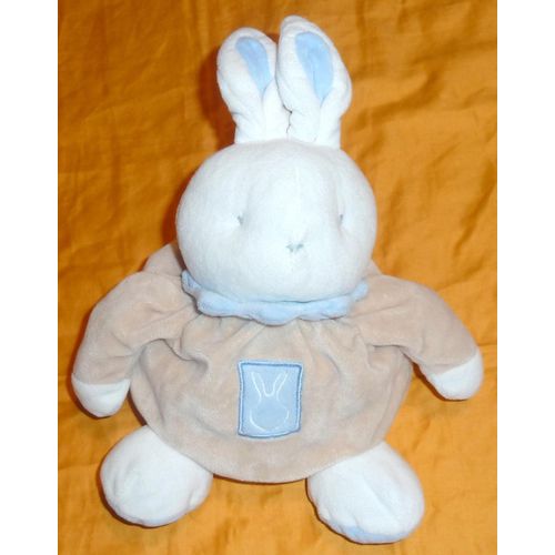 Doudou Peluche Lapin Rabbit Bunny Lièvre Kaninchen Boule Corps Marron ...