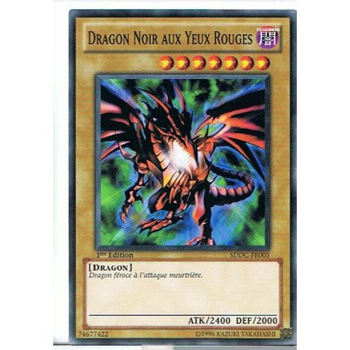 Dragon noir aux yeux rouges (Red-Eyes B. Dragon) Yu Gi Oh C SDDC-FR005 ...