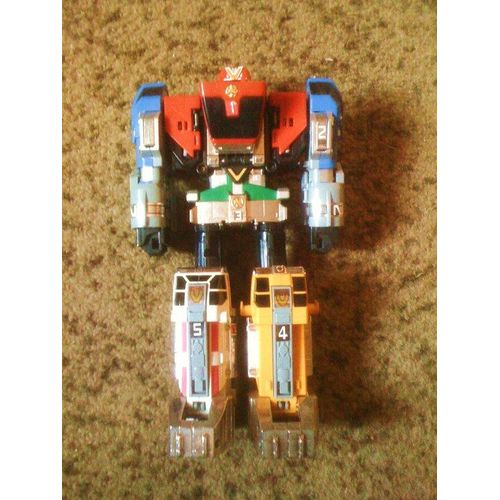 DX megazord omega - power rangers sauvetage éclaire - cinq vehicules ...