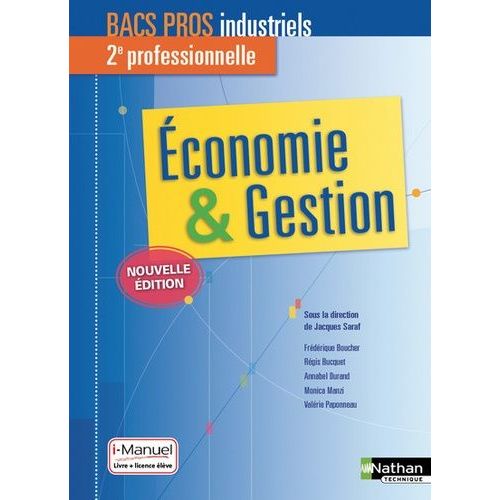 Economie & Gestion 2de Professionnelle Bac Pros Industriels | Rakuten