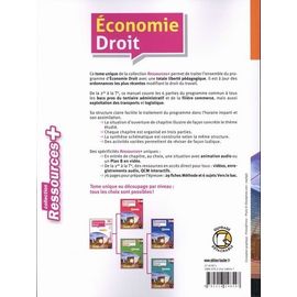 Economie Droit 2de 1re Tle Bac Pro Ressources + - Manuel De L'élève | Rakuten