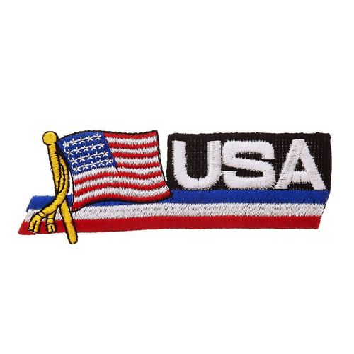 ECUSSON / PATCH BRODE DRAPEAU USA ONDULÉ KZA-E-USA-912 AIRSOFT DECO SAC VESTE TROUSSE BLOUSON ...
