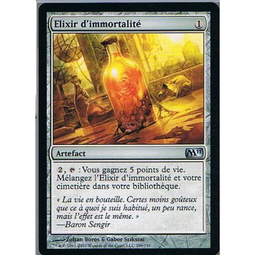 Elixir d'immortalité ( Elixir of Immortality ) - Magic MTG - M11 - U ...