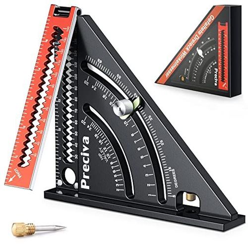 Equerre Menuisier Metal Aluminium Règle de Triangle Pliante Équerre ...