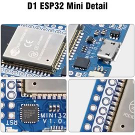ESP32 Mini Carte de développement 4 Pièces ESP32 Live Mini KIT Modul SP32-WROOM-32 Module ...