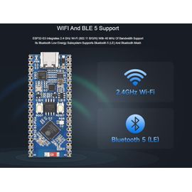 Esp32-S3 Carte De Développement Support Wi-Fi 2.4 Ghz + Bluetooth Le Dual-Mode, Microcontrôleur ...