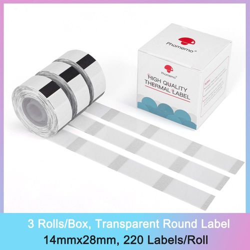 Étiquette autocollante thermique D30, étiquette auto-adhésive, 14mm x ...