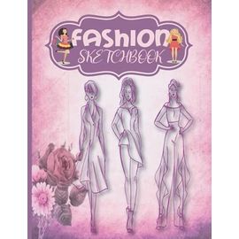 Fashion Sketchbook: 236 Female Fashion Design Figure Templates (12 ...