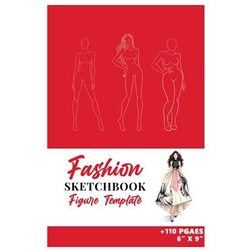 Fashion Sketchbook Figure Template: +100 Large Female Figure Template ...
