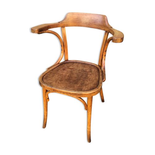 Fauteuil de bureau viennois bois courb vintage bois | Rakuten