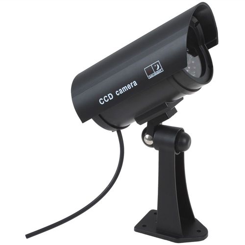 Faux caméra de sécurité CCTV factice réaliste clignotant LED rouge ...