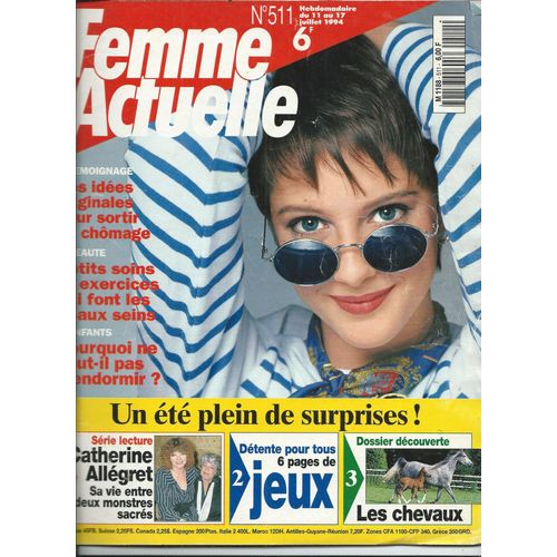 Femme actuelle 11/07/1994 Isabelle adjani, claudia cardinale, jean-luc ...