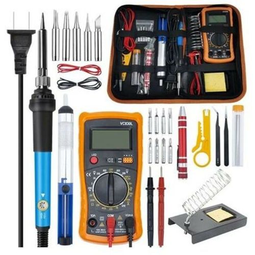 Fer à Souder 60W Kit de Soudure Température Réglable 180-480 Visible Fer a Souder électrique Kit ...