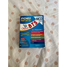 Fiches Tout-en-un BTS MCO 1e et 2e année - Objectif BTS / Édition Hachette | Rakuten