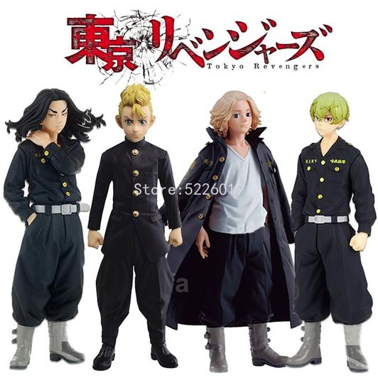 Figurine De Dessin Animé Japonais 17cm Takimichi Hanagaki Baji Keisuke ...