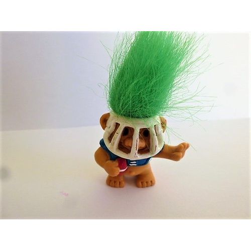 Figurine embout de crayon weetos troll rugby cheveux verts | Rakuten