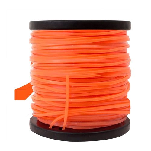 Fil carré pour débroussailleuse 2,4 mm x 100 m En nylon Pour débroussailleuse et ...