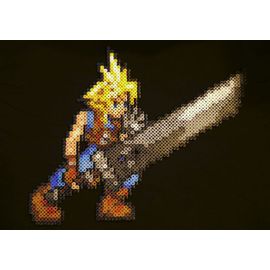 Final fantasy VII 7 Cloud perler/hama - Figurines | Rakuten