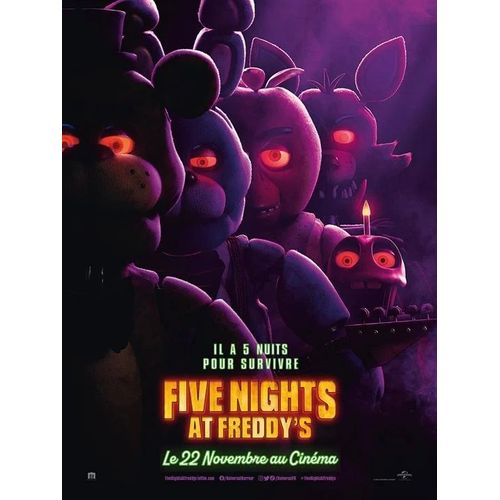 Five Nights At Freddy S - Affiche Originale De Cinéma - Format 40x60 Cm ... Five Nights At Freddy S - Affiche Originale De Cinéma - Format 40x60 Cm ...