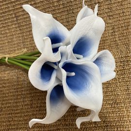 Fleurs de lys Calla bleu marine PU, bouquet de décoration de mariage ...
