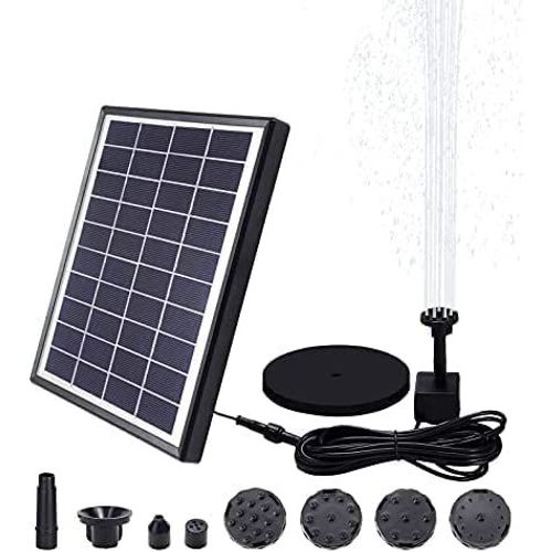 Fontaine Solaire, Pompe ¿¿ Eau Solaire 5.5W Pompe Flottante ¿¿ ?nergie Solaire, Pompe de ...
