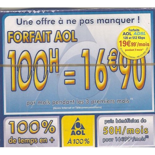 Forfait internet aol - 2003 - Objets à collectionner | Rakuten