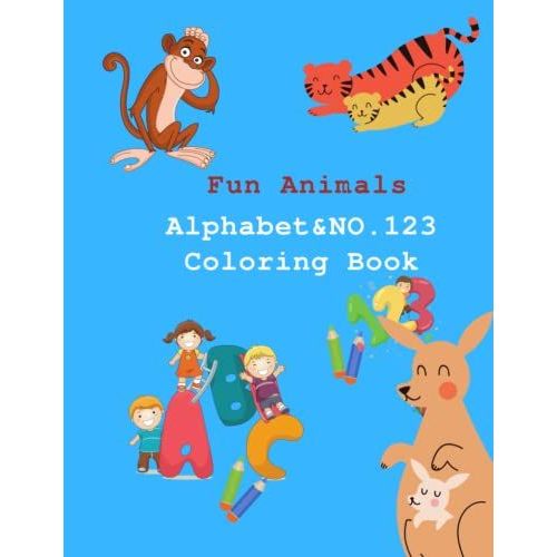 Fun Animal Alphabet &NO.123 Coloring Book: Animal alphabet coloring ...