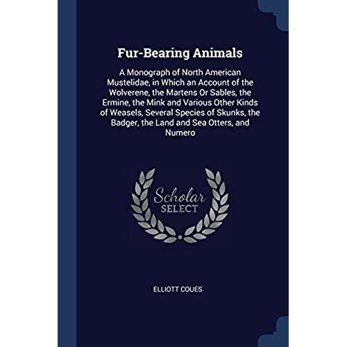 Fur-Bearing Animals: A Monograph of North American Mustelidae, in Which ...