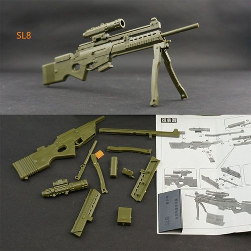 Fusil de précision SL8-2 couleur 1/6 échelle 4D HK416 AK74 MG62 MSR ...
