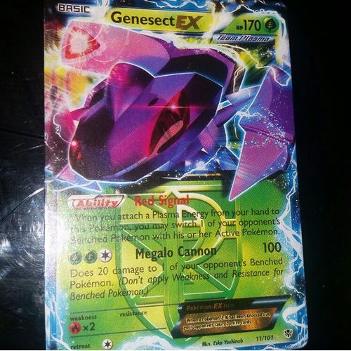 Genesect EX 170pv 11/101 Explosion Plasma Carte Pokemon Ultra Rare ...