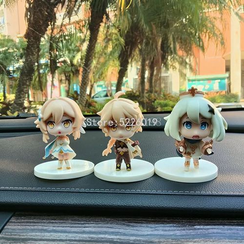 Genshin Impact Anime Action Figure Toys Paimon Klee Paimon Barbatos ...