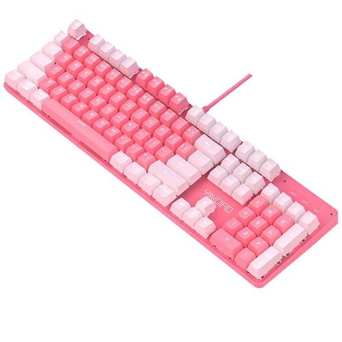 Girly Ensembles De Clavier Et Souris Kawaii 2 En 1clavier De Jeu Mécanique 104 Prédirearbre