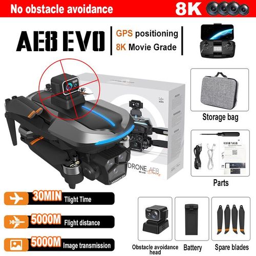 Gland 8 EVO-Drone laser d'évitement d'obstacles,avion RC,moteur sans balais,retour GPS ...