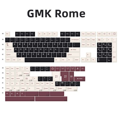 GMK Keycap Clone 8008 Apollo Rome Circus Red Samurai Merlin Cherry ...