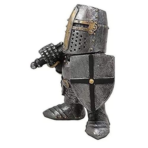 Gnome Knight Guard, Statue de Gnome, Sculpture de jardin intéressante ...