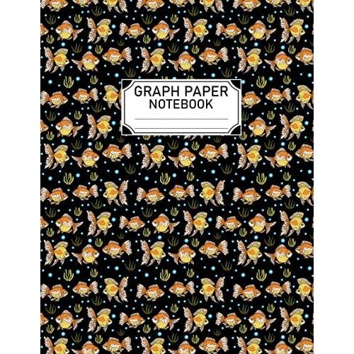 Goldfish Graph Paper: Cute Goldfish Graph Paper Composition, Grid Paper ...