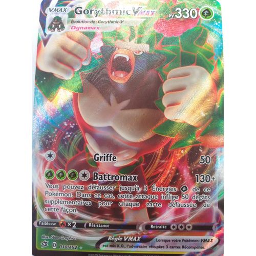 Gorythmic Vmax Épée et bouclier 2 018 192 full art | Rakuten