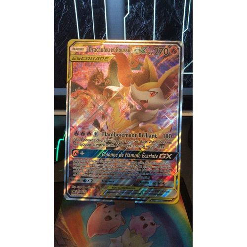 Grande Carte Pokémon Dracaufeu et Roussil | Rakuten