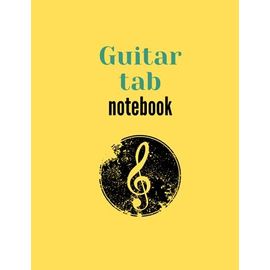 Guitar Tab Notebook-music Journal -music Notebook, Wide Staff.: Music ...