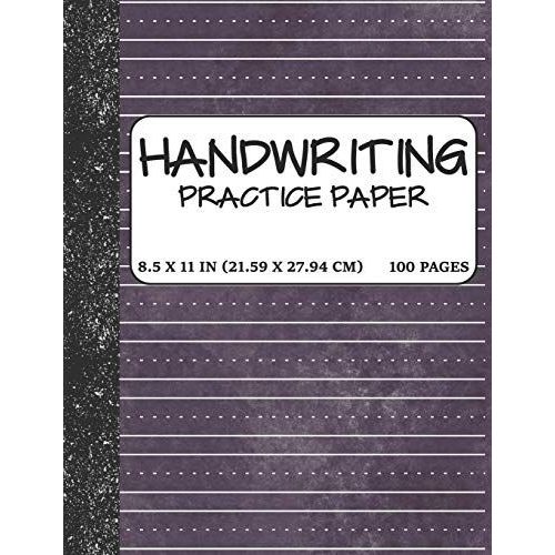 Handwriting Practice Paper: Dotted Mid-lines Uppercase And Lowercase ...