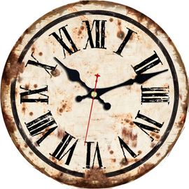 Horloge murale Vintage pour la cuisine et le café, grande montre en bois de 16 pouces, avec ...