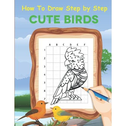 How To Draw Cute Birds For Kids - Easy Step by Step Drawing Tutorial ...