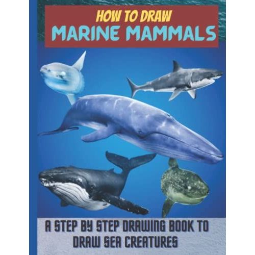 How To Draw Marine Mammals: A Step By Step Drawing Book To Draw Whale ...
