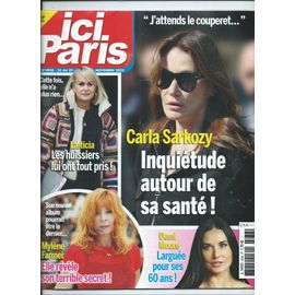Ici paris 23/11/2022 carla bruni, julien clerc, céline dion, mylène farmer, daniel gélin ...