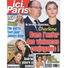 Ici paris (magazine) charlene & albert de monaco, vanessa paradis ...