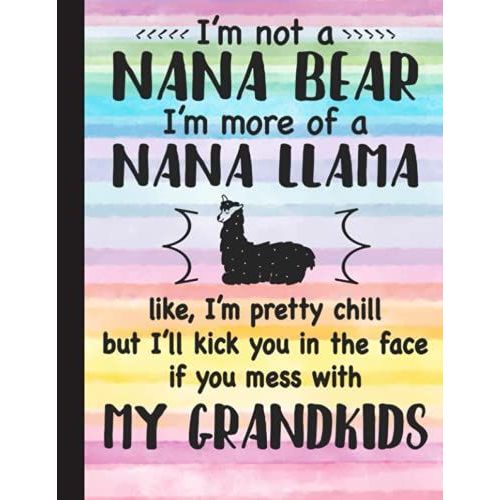 Im More Of A Mama Llama Notebook: Cute Wide Ruled Paper Notebook ...