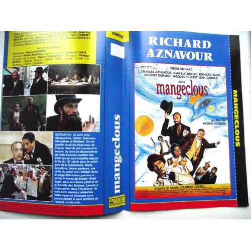 Jaquette du film.mangeclous(1988).réalisation.moshé misrahi avec pierre richard bernard blier ...