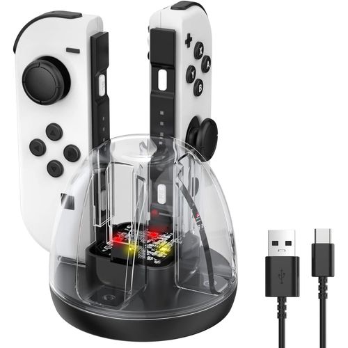 Joycon Switch Recharge pour Nintendo Switch/Switch OLED Joycon, Chargeur de Manette Switch ...