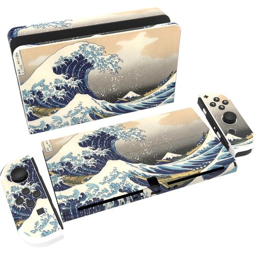 Kit d'Autocollants Skin Decal pour Nintendo Switch OLED Console Sticker ...