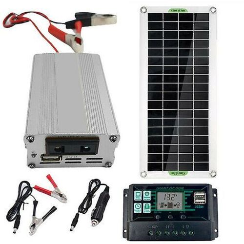 Kit de panneau solaire 200w chargeur de batterie 12v à 220v avec contr?leur 100a | Rakuten